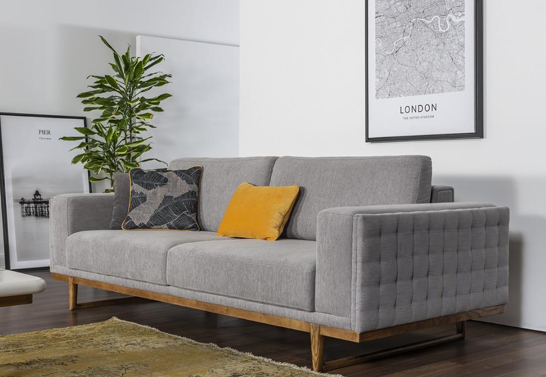 Dreisitzer Sofa 3 Sitzer Stoffsofa Sofas Modern jvmoebel