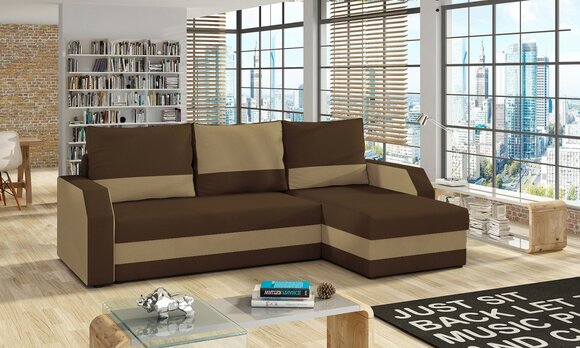Stoff L Form Couch Ecksofa Garnitur Modern Design Sofa Couchen jvmoebel